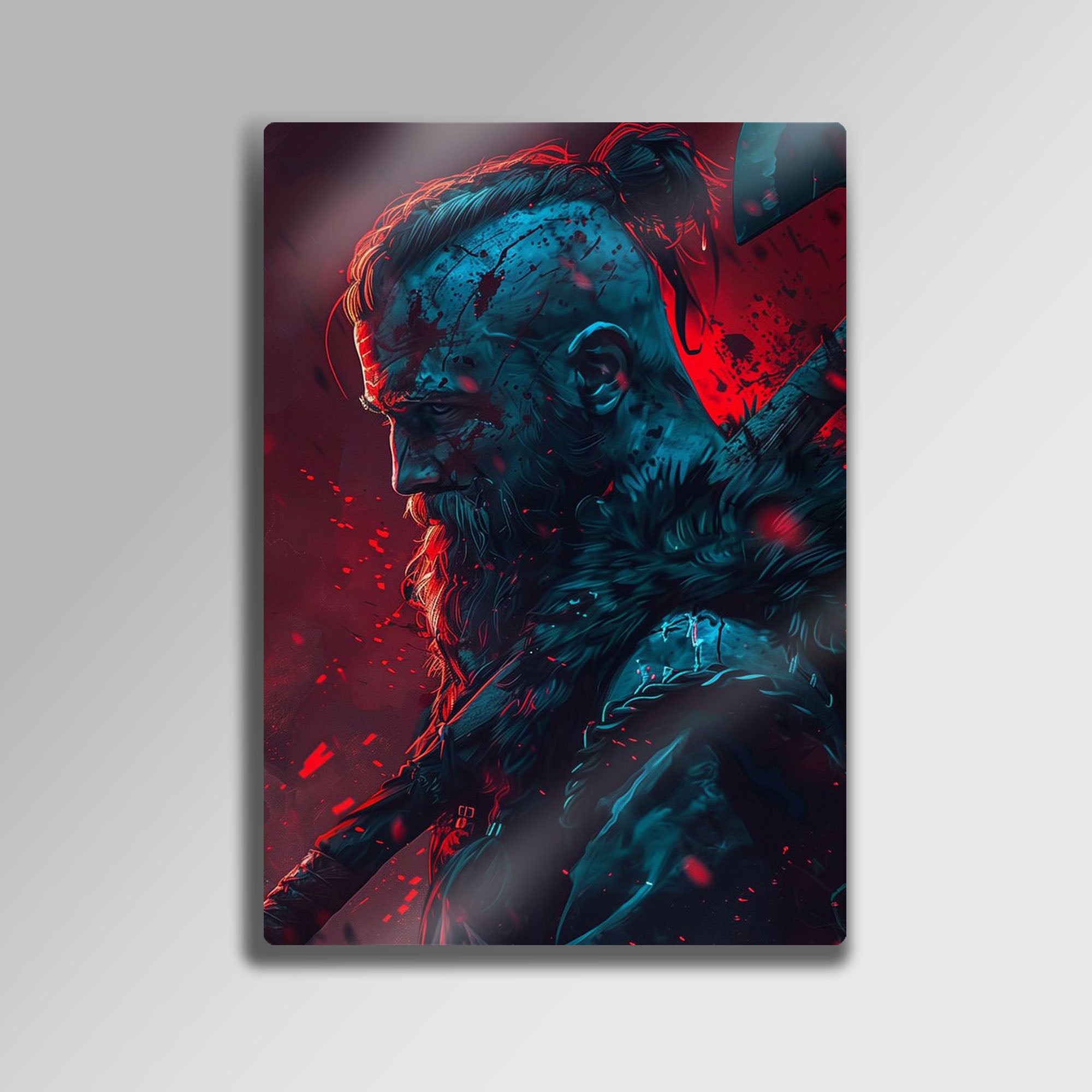 Ragnar Lodbrok Vikings - Metal Tablo – Dekorhane